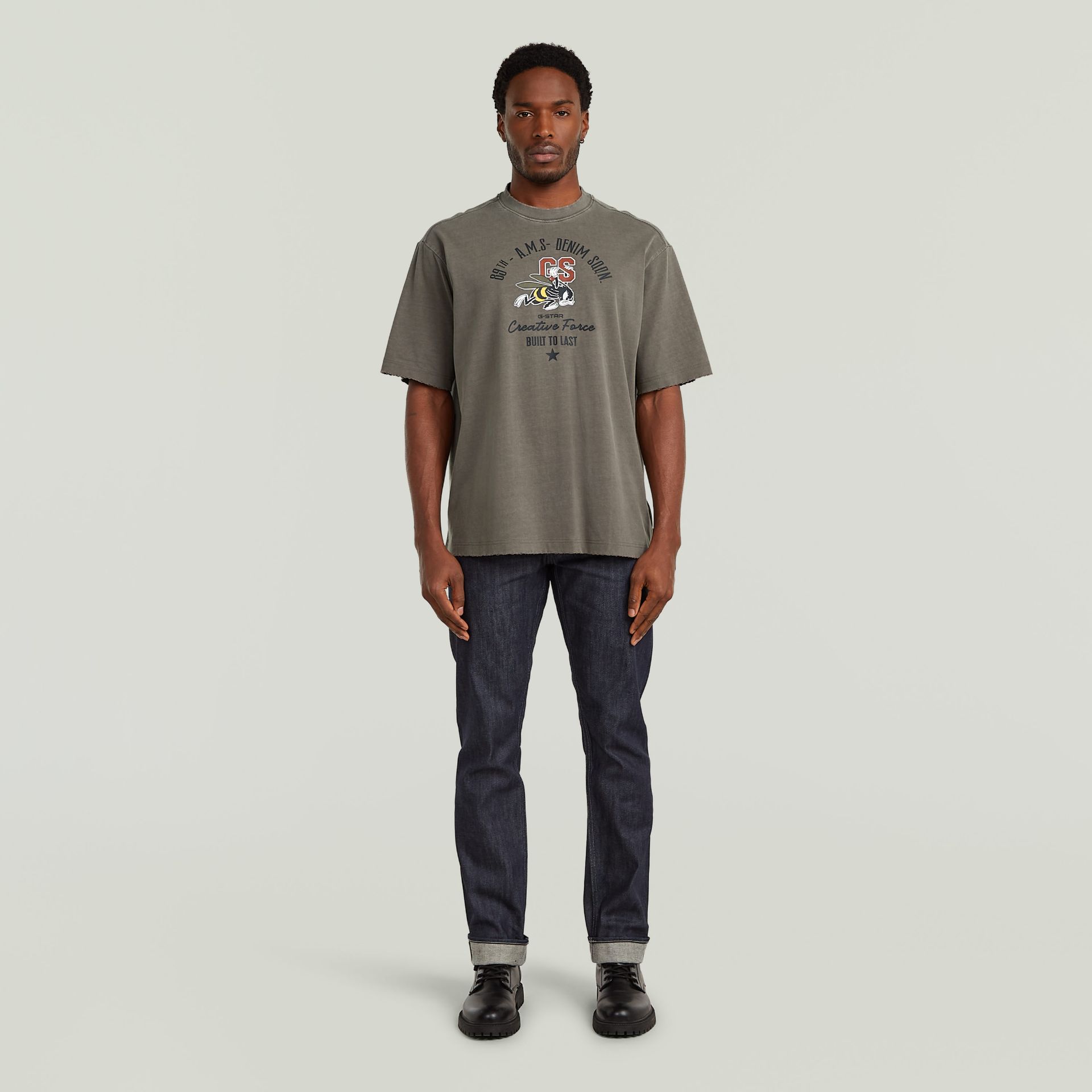 G-STAR МЪЖКА БЛУЗА FRONT GR ANGRY BEE LOOSE T-SHIRT В TURF GD – Купете ...