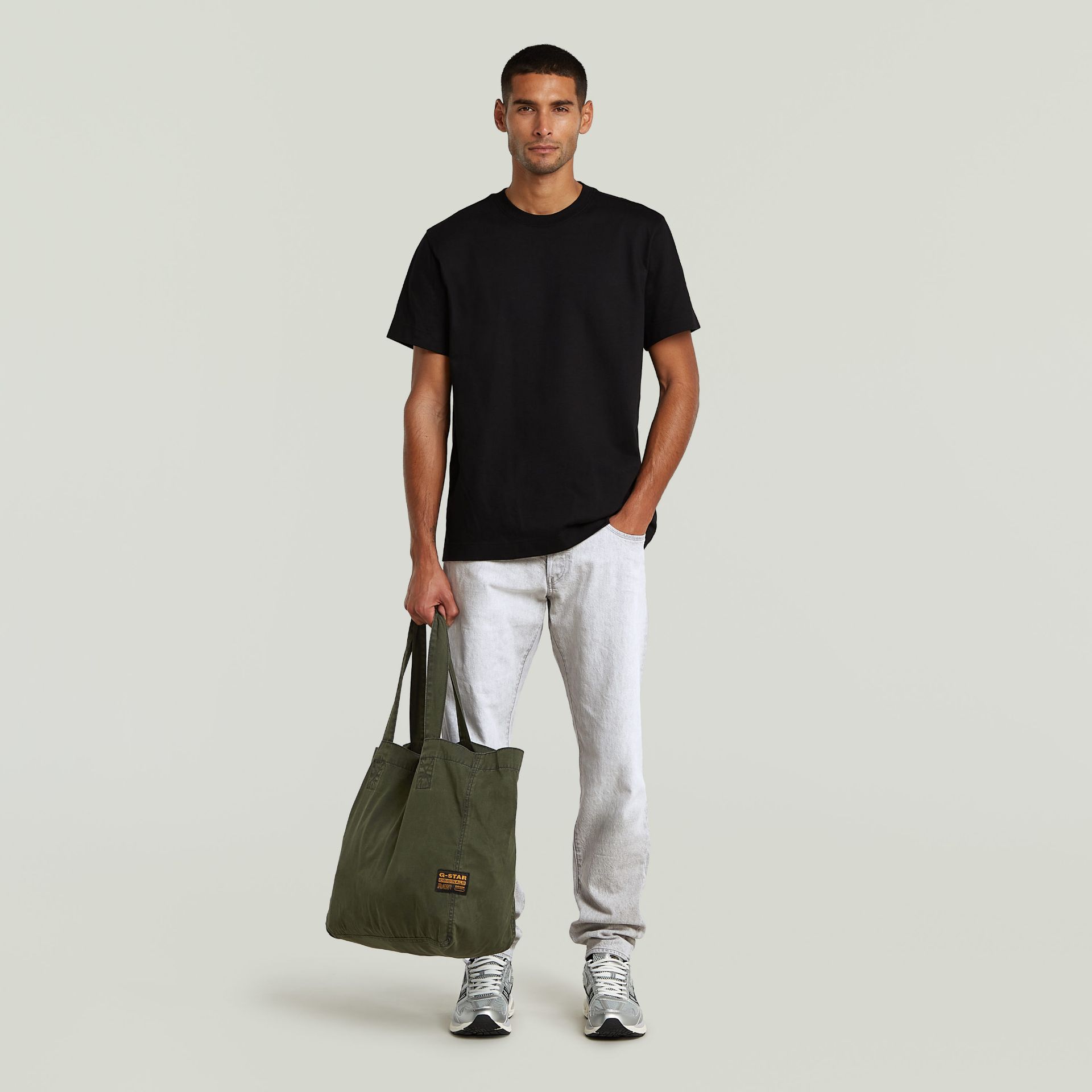 G-STAR МЪЖКА ЧАНТА BIG TOTE BAG В ASFALT/FOUR LEAF CLOVER CLOUD CAMO ...