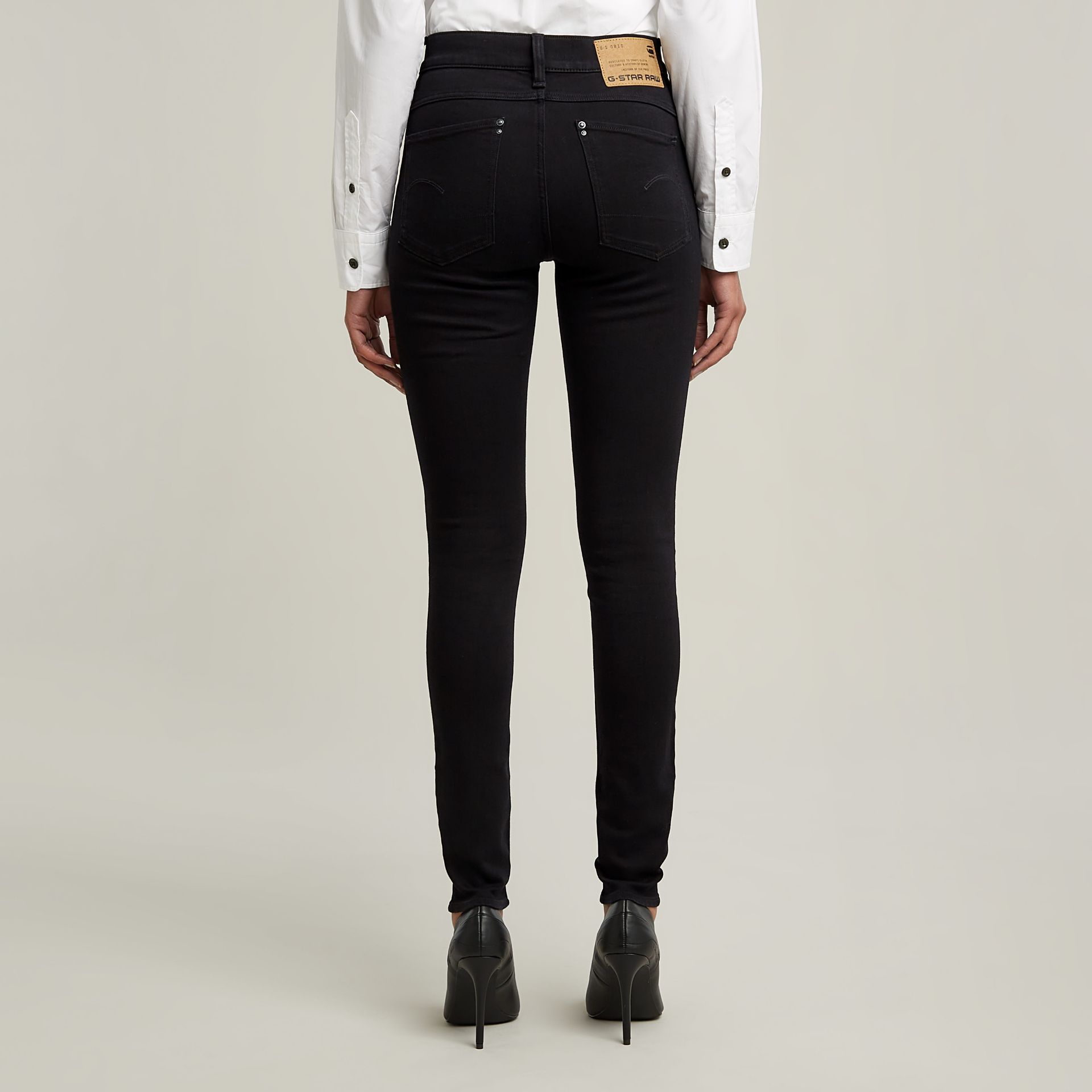 G-STAR ДАМСКИ ДЕНИМ LHANA SKINNY JEANS В PITCH BLACK – Купете онлайн за ...