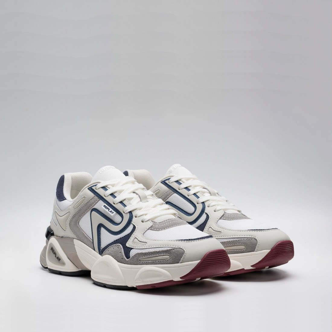 REPLAY MEN'S DESTINY M PLAY SNEAKERS IN WHITE BLUE – Купете онлайн за € ...